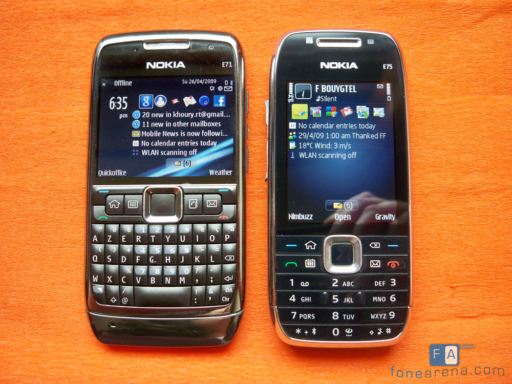 Nokia E75 vs E71, Picture Gallery